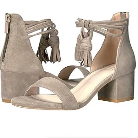 RAYE | Shoes | Raye Carli Suede Tassel Shoes Sandals Gray Sage | Poshmark